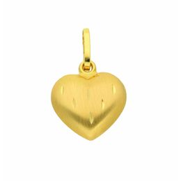 Adelia´s Kette mit Anhänger ADELIA´S "333 Gold Herz" Halsketten Gr. Gelbgold 333, goldfarben (gold) Damen Ketten mit Anhänger Schmuckset - Set Halskette