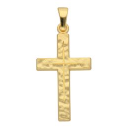 Adelia´s Ketten-Anhänger ADELIA´S "333 Gold Kreuz Anhänger" Schmuckanhänger Gr. Gelbgold 333, goldfarben (gold) Damen Anhänger Goldschmuck für & Herren