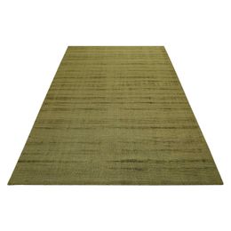Teppich Esprit "Gil" Teppiche Gr. B/L: 110 cm x 170 cm, 8 mm, 1 St., grün Esszimmerteppiche handgewebt, seidig glänzend, schimmernde Farbbrillianz, Melangeeffekt