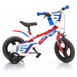 Kinderfahrrad DINO "Mountainbike 12 Zoll" Fahrräder Gr. 21 cm, 12 Zoll (30,48 cm), rot Kinder Kinderfahrräder mit Stützrädern, Frontschild und coolen Schutzblechen