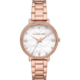 Quarzuhr Michael Kors "MK4594,PYPER" Armbanduhren rosegold (roségoldfarben) Damen Quarzuhren Armbanduhr, Damenuhr, analog