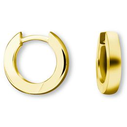 Paar Creolen ONE ELEMENT "Ohrringe aus 333 Gelbgold Ø 12,0 x 2,0 mm" Ohrringe Gr. Damen, Gelbgold 333, goldfarben (gold) Damen Gold Schmuck