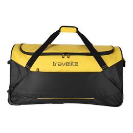 Reisetasche Travelite Gr. B/H/T: 71 cm x 37 cm x 37 cm, gelb Taschen Reisetaschen Freizeittasche Sporttasche Wasserabweisend Kantenschutz