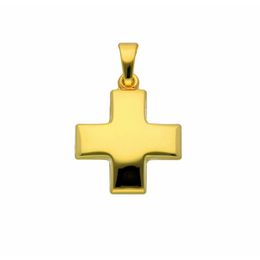 Adelia´s Kette mit Anhänger ADELIA´S "333 Gold Kreuz Anhänger" Halsketten Gr. Gelbgold 333, goldfarben (gold) Damen Ketten mit Anhänger Schmuckset - Set Halskette