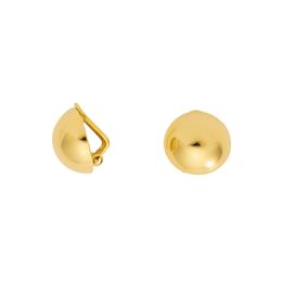 Adelia´s Paar Ohrhänger ADELIA´S "333 Gold Ohrringe Ohrclips Ø 14 mm" Gr. Damen, Gelbgold 333, goldfarben (gold) Damen Goldschmuck für