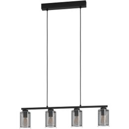 Hängeleuchte Eglo "ZOCABON" Lampen Gr. Höhe: 110,00 cm, schwarz Pendelleuchten und Hängeleuchten Hängeleuchte in aus Stahl - exkl. E27 40W