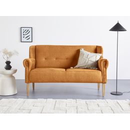 Küchensofa Home Affaire "Moro", gelb, B:174cm H:99cm T:73cm, Sofas, in verschiedenen Stoffe und Farben