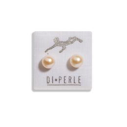 Paar Ohrstecker DI PERLE "Damen Perlenschmuck 585 Gelbgold Süsswasser Perlen Ohrstecker" Ohrringe Gr. Damen, weiß Damen Perlenschmuck