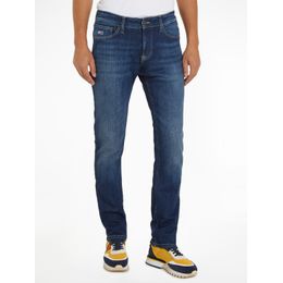 Slim-fit-Jeans Tommy Jeans "SCANTON SLIM" Gr. 31, Länge 34, blau (denim dark blue) Herren Jeans Slim Fit im 5-Pocket-Style