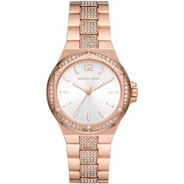 Quarzuhr Michael Kors "LENNOX, MK7362" Armbanduhren rosegold (roségoldfarben) Damen Quarzuhren Armbanduhr, Damenuhr, analog