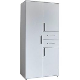 Drehtürenschrank BMG MÖBEL "Lea" Schränke Gr. B/H/T: 90 cm x 190 cm x 52 cm, 3 St., weiß Drehtürenschränke in 2 Breiten