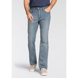Levi's Bootcut-Jeans LEVI'S "527 SLIM BOOT CUT" Gr. 38, Länge 34, blau (here we stop) Herren Jeans Bootcut in cleaner Waschung