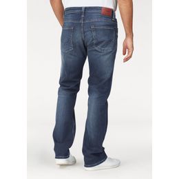 Straight-Jeans Pepe Jeans "KINGSTON ZIP" Gr. 36, Länge 34, blau (dark, used) Herren Jeans Straight Fit in 5-Pocket-Form