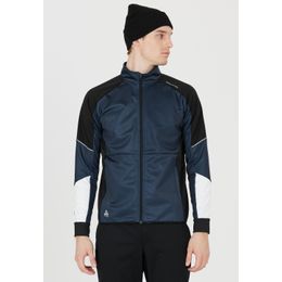 Skijacke Endurance "Ludvigo", Herren, Gr. L, blau (dunkelblau), 100% Polyester, mehrfarbig, hoch geschlossener Ausschnitt, Jacken, mit reflektierenden Elementen