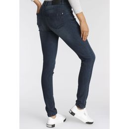 Skinny-fit-Jeans Arizona "Shaping" Gr. 18, K + L Gr, blau (darkblue, used) Damen Jeans Röhrenjeans Mid Waist