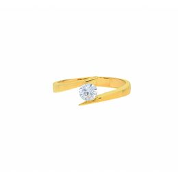 Adelia´s Goldring ADELIA´S "333 Gold Ring mit Zirkonia" Fingerringe Gr. 50, Gelbgold 333, goldfarben (gold) Damen mit Zirkonia Goldschmuck für