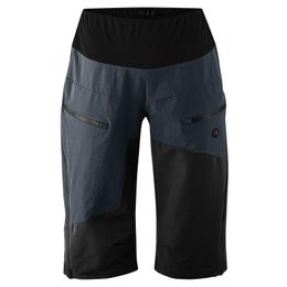 Radhose Gonso "LOMASO" Gr. 46, Normalgrößen, blau (nachtblau) Damen Hosen Sporthosen Herren Bike-Shorts, MTB Fahrradhose mit Sitzpolster, Bund flexibel