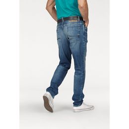 PME-Legend Tapered-fit-Jeans PME LEGEND "SKYMASTER" Gr. 40, Länge 32, blau (royal blue vintage) Herren Jeans im Used Look