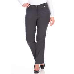 5-Pocket-Hose KjBRAND "Betty Bengaline" Gr. 52, N-Gr, grau (anthrazit) Damen Hosen 5-Pocket-Hose in bequemer Form