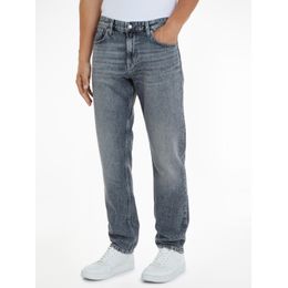 Straight-Jeans Calvin Klein Jeans "AUTHENTIC STRAIGHT" Gr. 31, Länge 32, grau (denim grey) Herren Jeans Straight Fit im 5-Pocket-Style
