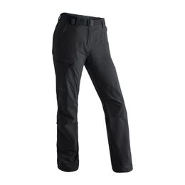 Funktionshose Maier Sports "Lulaka" Gr. 22, Kurzgrößen, schwarz Damen Hosen Funktionshosen Wanderhose, atmungsaktive Outdoor-Hose mit Roll up Funktion