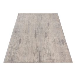Teppich Sehrazat "Amatis 6610" Teppiche Gr. B/L: 160 cm x 230 cm, 12 mm, 1 St., grau Esszimmerteppiche Hoch-Tief-Struktur, Wohnzimmer