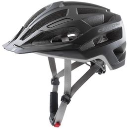 Mountainbikehelm Cratoni "MTB-Fahrradhelm C-Flash" Gr. 60, schwarz (schwarz, anthrazit matt), Helme, 60/62 Kopfumfang: 60cm - 62cm, Reflektoren, dreifache Höhenverstellung