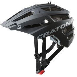 Mountainbikehelm Cratoni "MTB-Fahrradhelm AllTrack" Gr. 59, schwarz (schwarz gummiert), Helme, 59/61 Kopfumfang: 59cm - 61cm, Reflektoren, dreifache Höhenverstellung