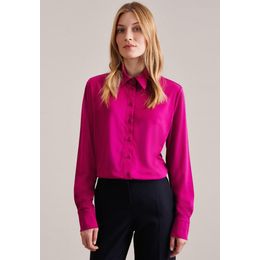 Hemdbluse Seidensticker "Schwarze Rose" Gr. 36, bunt (rosa, pink) Damen Blusen langarm Langarm Kragen Uni