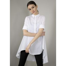 Longbluse Imperial "IMP-C ED3ABF" Gr. L (40), weiß (1100 - bianco) Damen Blusen glockenförmige Long-Form