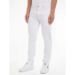 Dad-Jeans Tommy Jeans "DAD JEAN RGLR" Gr. 32, Länge 34, beige (denim color (white)) Herren Jeans Regular Fit im 5-Pocket-Style