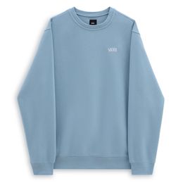 Sweatshirt Vans "CORE BASIC CREW FLEECE" Gr. L, blau (dusty blue) Herren Sweatshirts mit Logostickerei