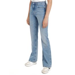 Bootcut-Jeans Calvin Klein Jeans "AUTHENTIC BOOTCUT" Gr. 25, Länge 30, blau (denim light) Damen Jeans Bootcut mit Markenlabel