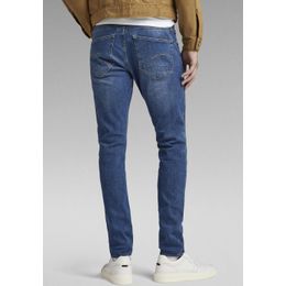 Slim-fit-Jeans G-Star Raw "3301 Slim" Gr. 29, Länge 32, blau (faded blue) Herren Jeans Slim Fit mit leichten Used-Effekten