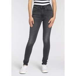 Levi's Skinny-fit-Jeans LEVI'S "721 High rise skinny" Gr. 25, Länge 30, schwarz (black wash) Damen Jeans Röhrenjeans mit hohem Bund