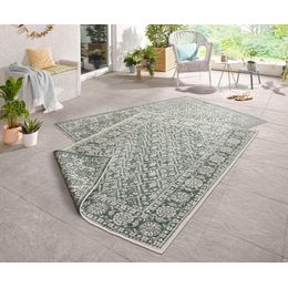 Teppich NORTHRUGS "Curacao" Teppiche Gr. B/L: 200 cm x 290 cm, 5 mm, 1 St., grün In-& Outdoor, Wetterfest, Balkon, Garten, Wohnzimmer, Wasserfest