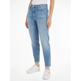 Mom-Jeans Calvin Klein Jeans "MOM JEAN" Gr. 29, Länge 32, blau (denim light) Damen Jeans Mom mit Markenlabel