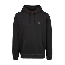 Kapuzensweatshirt BOSS Orange "Wetalk" Gr. L, schwarz (001_black) Herren Sweatshirts mit gesticktem BOSS Markenlabel