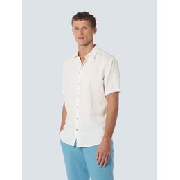Kurzarmhemd NO EXCESS Gr. XL, N-Gr, weiß (white) Herren Hemden Kurzarm aus reinem Leinen