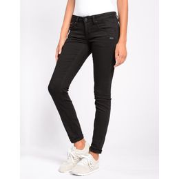 Skinny-fit-Jeans Gang "94NIKITA" Gr. 26 (34), N-Gr, schwarz Damen Jeans mit Zipper-Detail an der Coinpocket