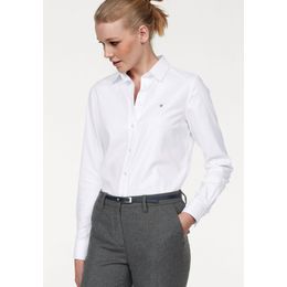 Hemdbluse Gant Gr. 42, weiß (white) Damen Blusen langarm Stretch-Oxford-Stoff für bequemen Sitz u. Bewegungsfreiheit