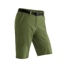 Funktionsshorts Maier Sports "Lawa" Gr. 34, Normalgrößen, grün (dunkelgrün) Damen Hosen Sport Shorts Shorts, kurze Wanderhose, Outdoorhose mit 2 Taschen, Regular Fit