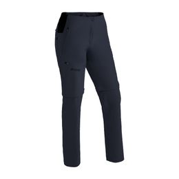 Outdoorhose Maier Sports "Latit Zip Vario" Gr. 34, Normalgrößen, blau (dunkelblau) Damen Hosen Sportbekleidung zipp-off Wanderhose, elastische Funktionshose, 4 Taschen mit RV