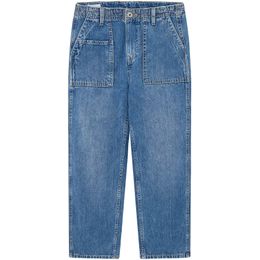 Loose-fit-Jeans Pepe Jeans "LOOSE UTILITY" Gr. 14, N-Gr, blau (mid blue) Jungen Jeans for BOYS