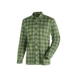 Outdoorhemd Maier Sports "Kasen L/S M" Gr. 50, Normalgrößen, grün (hellgrün) Herren Hemden Langarm Hemd, langarm Karohemd für Outdoor und Freizeit