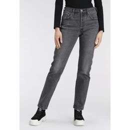 Levi's 5-Pocket-Jeans LEVI'S "501 Long" Gr. 27, Länge 32, grau (grey) Damen Jeans 501 Collection