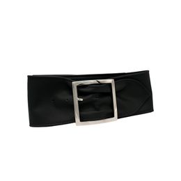 Taillengürtel AnnaMatoni Gr. 75, schwarz Damen Gürtel Breite aus weichem genarbtem Leder