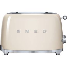 Smeg Toaster "50's Style TSF01RDEU", 2-Scheiben-Toaster, 950 W, beige