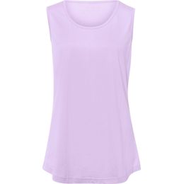 CR&Eacute;ATION L Damen Longtop mit abgerundetem Saum flieder + mint Gr&ouml;&szlig;e 42
