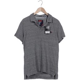 Superdry Herren Poloshirt, grau, Gr. 54